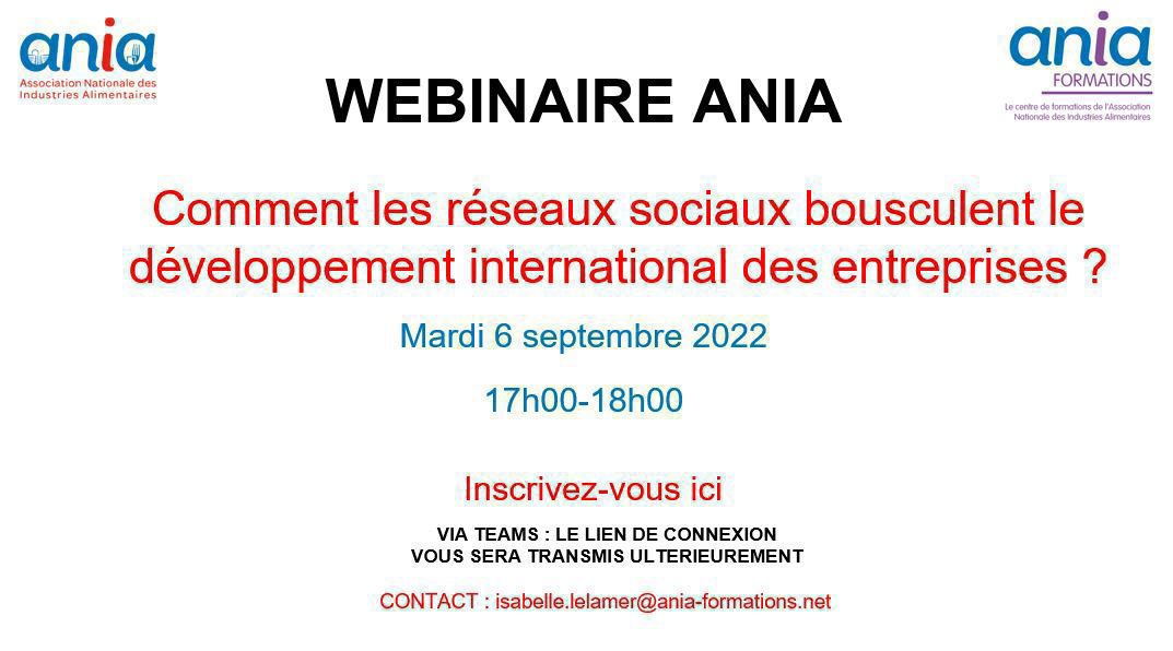 [Ania Formations] "Comment les réseaux sociaux bousculent le développement international des ...